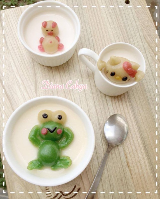 Puding Susu Karakter | DianaCahya.Com